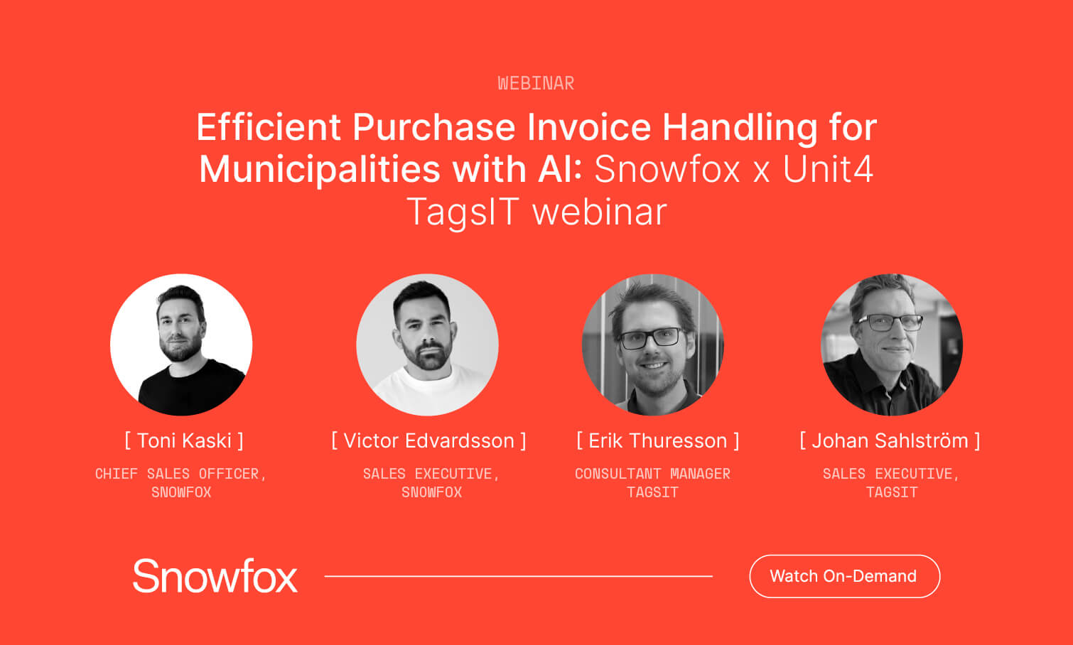 Efficient Purchase Invoice Handling for Municipalities with AI - Snowfox