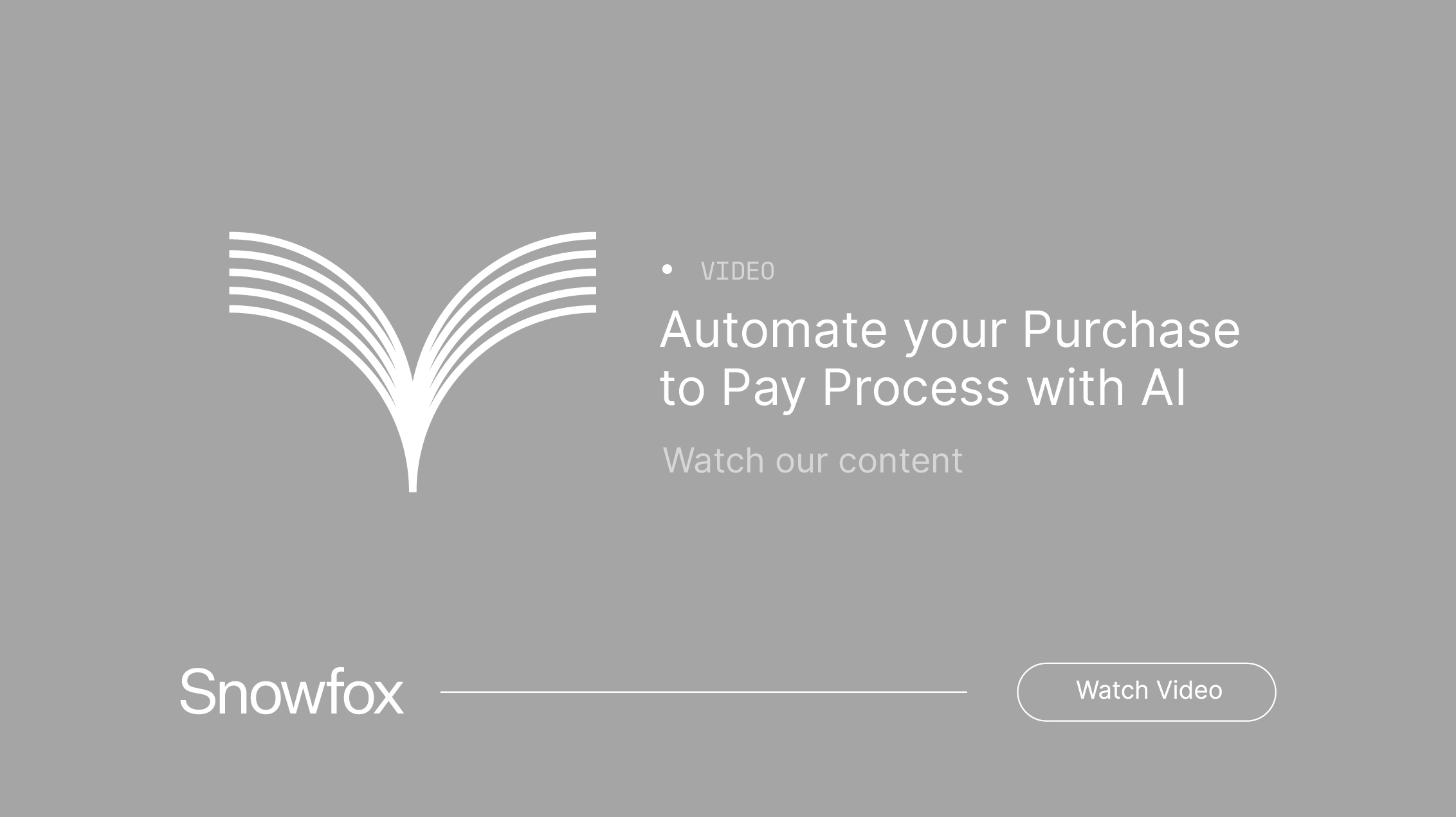 Automate your Purchase to Pay Process with AI: Video - Snowfox