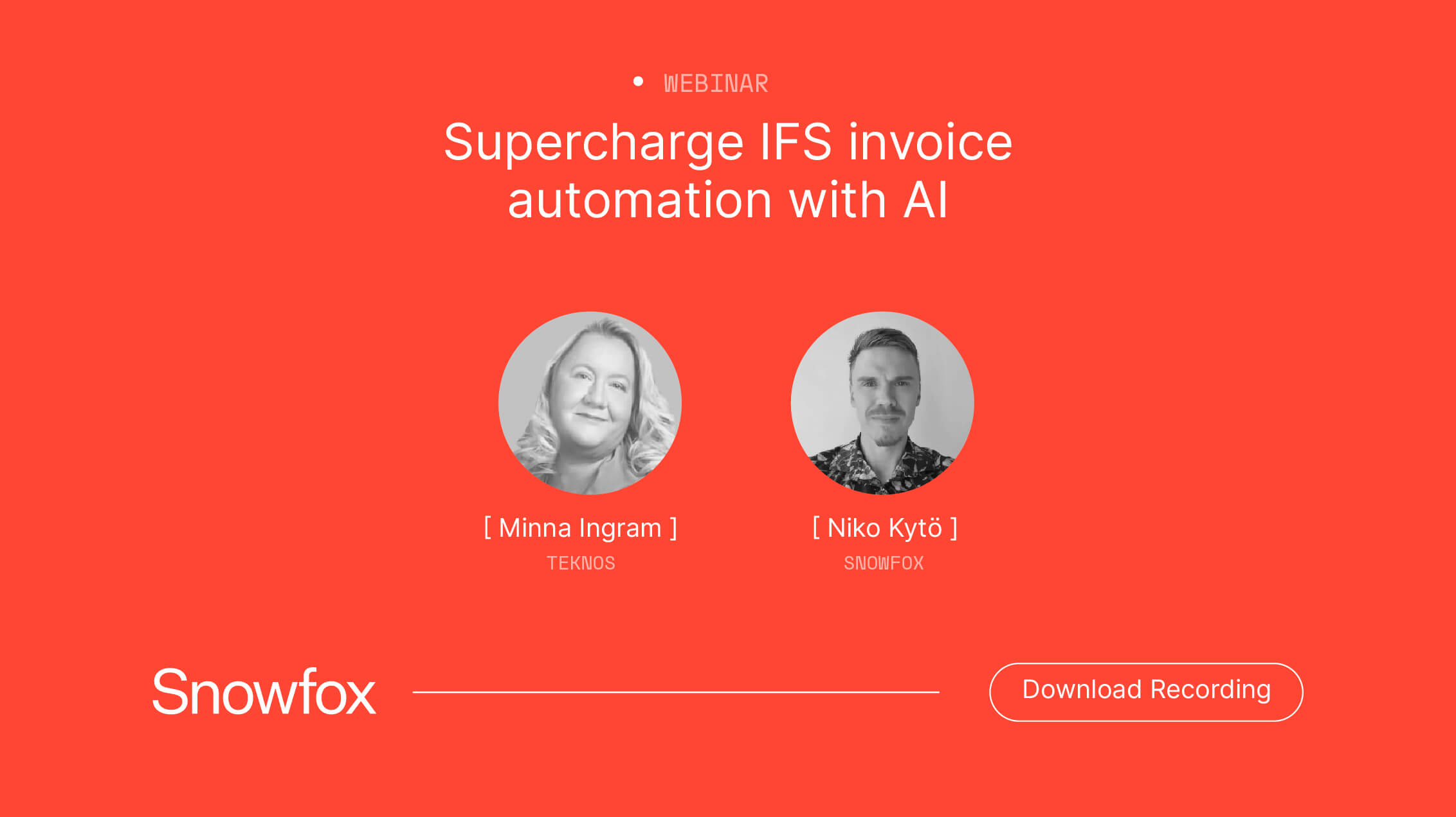 Supercharge IFS invoice automation with artificial intelligence - Snowfox